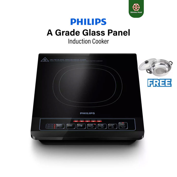 Philips Induction Cooker With Stainless Steel Pot HD4902 2000 Watt | Lazada