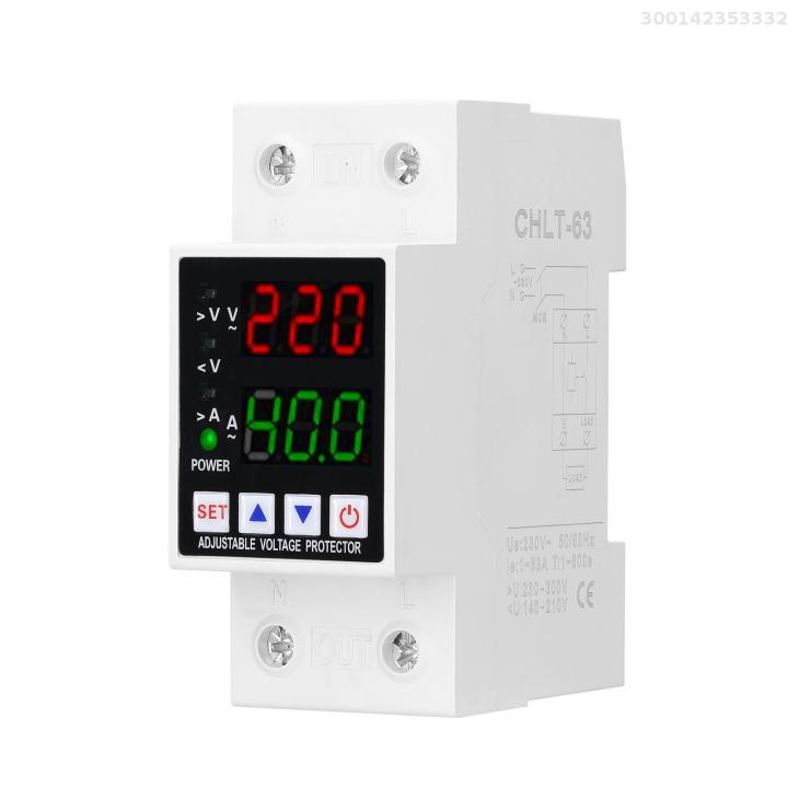 Multifunctional Dual Display Voltage Protector with Over-voltage Under ...