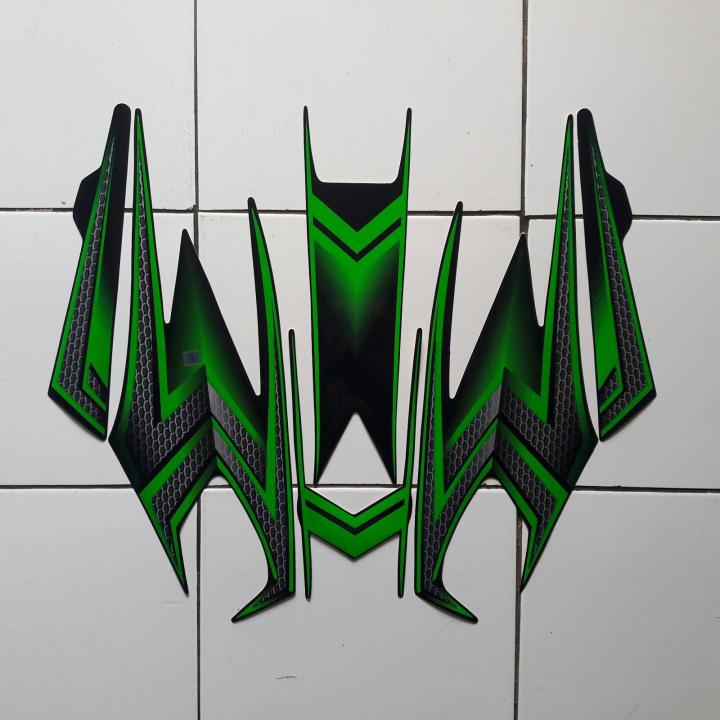 stiker striping motor Rx King 2004 SE Hitam-hijau | Lazada Indonesia