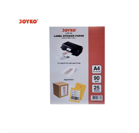Joyko Label Sticker Paper A4 LSP-09 Kertas Stiker Label LSP09 | Lazada ...