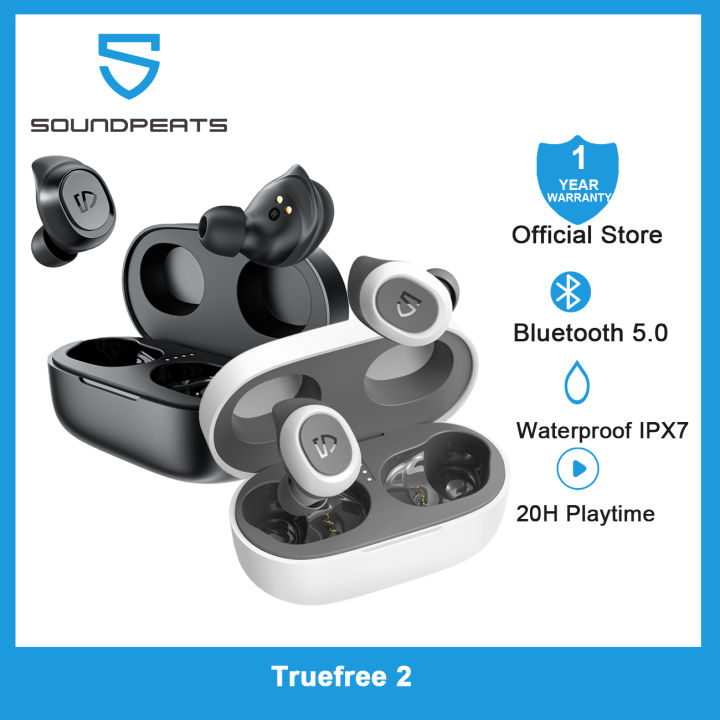 SoundPEATS for TrueFree 2 TWS Wireless Earbuds Bluetooth 5.0 IPX7 ...