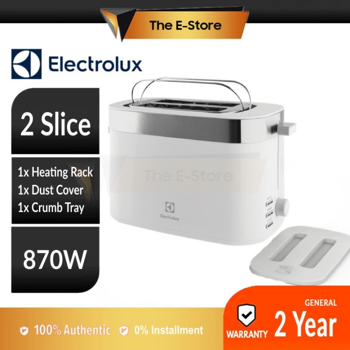Electrolux UltimateTaste 500 2 Slice Toaster with 7 Heat Levels | E2TS1 ...