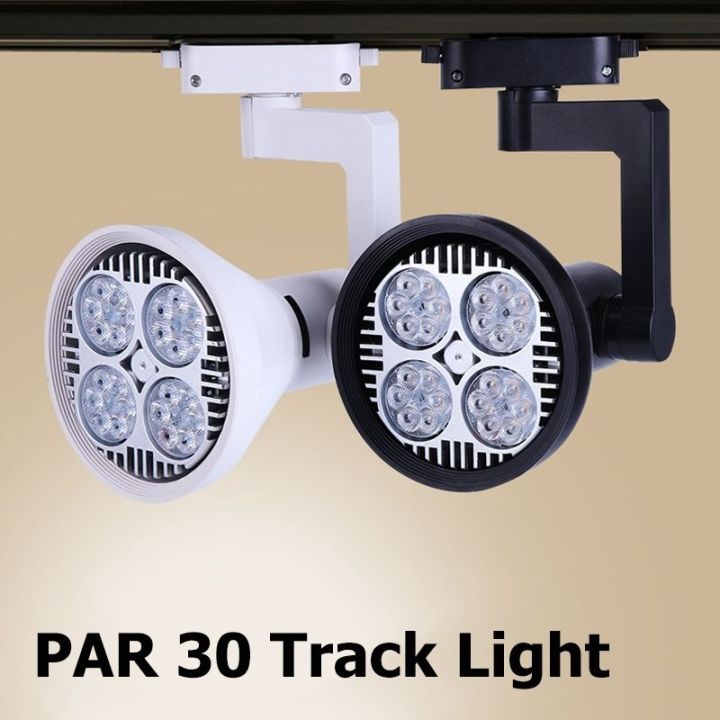 (SG) 25W 35W 45W Adjustable LED Track Light PAR30 Shop Rail Spotlights ...