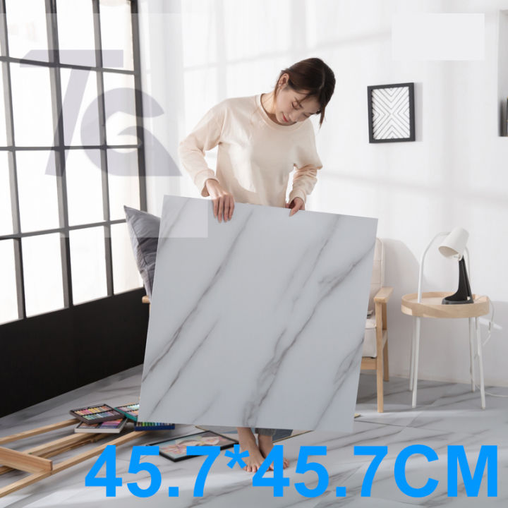 Floor Sticker PVC Vinyl Marble Tile Self Adhesive Waterproof Moisture ...