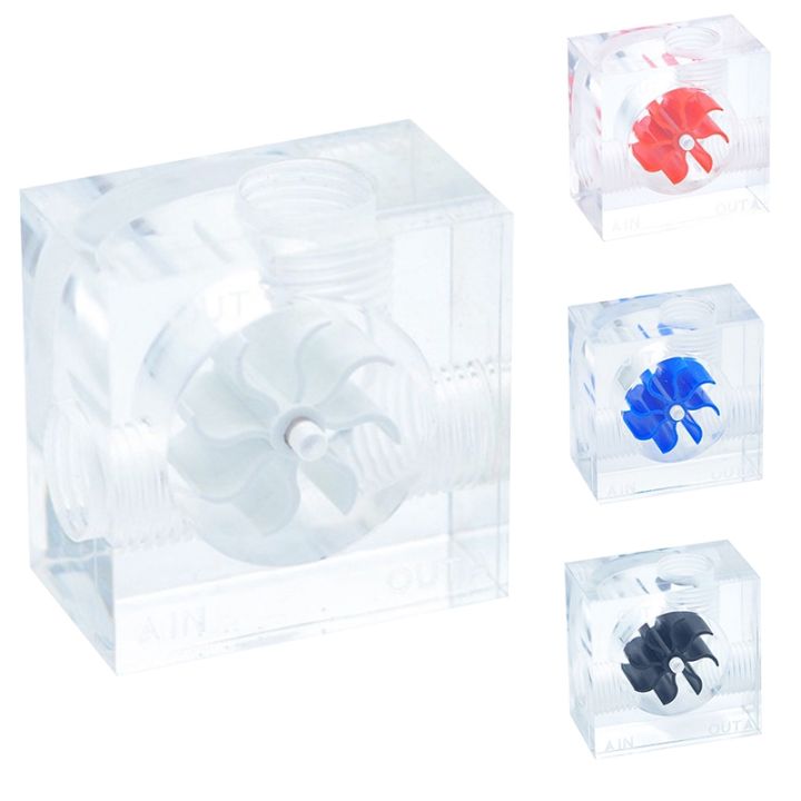Acrylic PC Computer Water Cooling Flow G1/4 Thread 3-Ways Water Flow ...