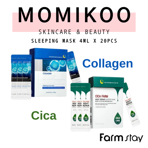 Farmstay Collagen Water Full Moist / Cica Farm Night Repair Sleeping ...