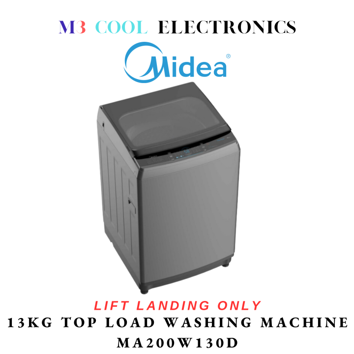 MIDEA 13KG TOP LOAD WASHING MACHINE MA200W130D - 2 YEARS LOCAL WARRANTY ...
