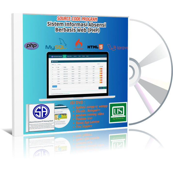 Aplikasi Sistem Informasi Absensi Berbasis Web PHP | Lazada Indonesia