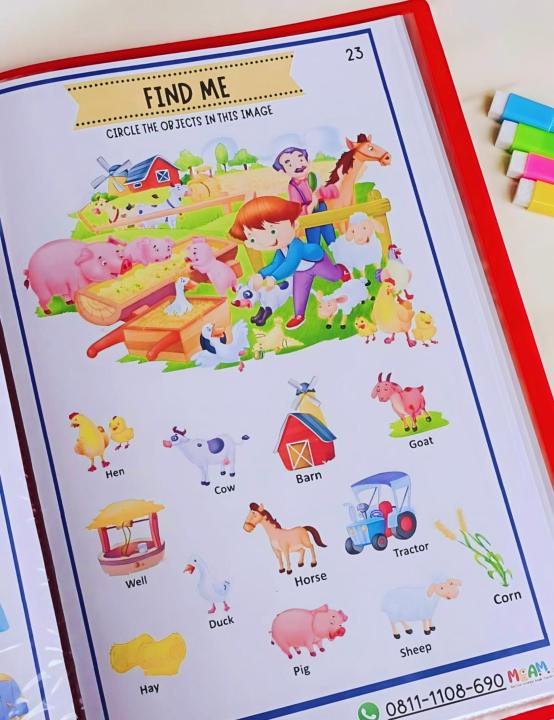 BUKU AKTIVITAS ANAK WORKSHEET BELAJAR BAHASA INGGRIS PRA TK PAUD 2 3 4 ...