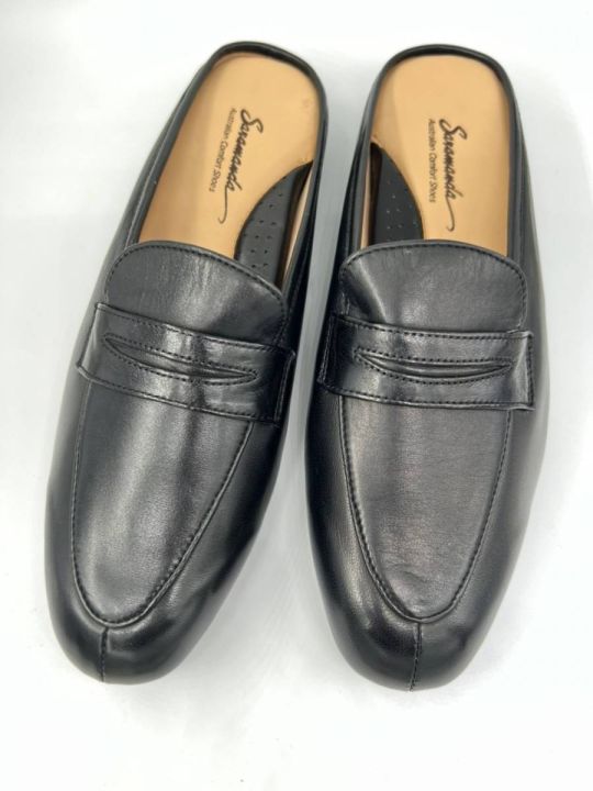 Saramanda รุ่น 197045L HADWIN L รองเท้าโลฟเฟอร์ผู้ชาย แบบเปิดส้น หนัง ...