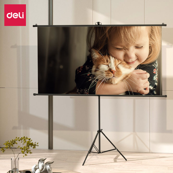 Deli Suspension bracket projection screen 72 /84 /100 inches (black ...