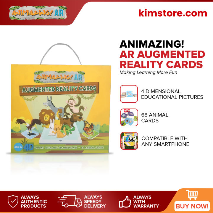 Animazing! Ar Augmented Reality Cards | Pre-School Elementary Educational Learning Flash Cards ...