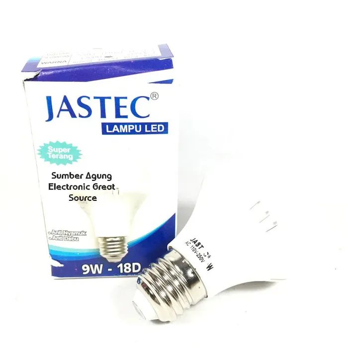Lampu LED 9W Jastec 9 Watt Bohlam Hematt Energi Antti Nyamuk Debu ...