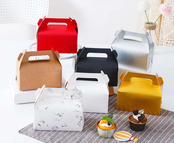 Pastry Kraft Paper Case Cake Cookie Food Packaging Box | Lazada PH