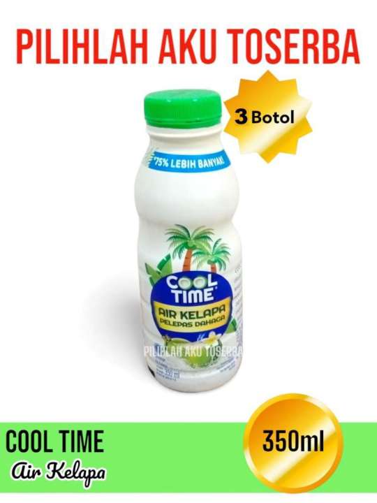 COOL TIME COCONUT WATER Air Kelapa 350 ml - (HARGA 3 botol ) | Lazada ...
