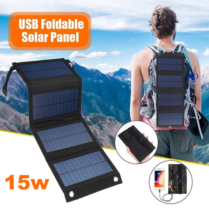 Solar Folding Package 15W Portable Solar Panel Single Crystal Silicon ...
