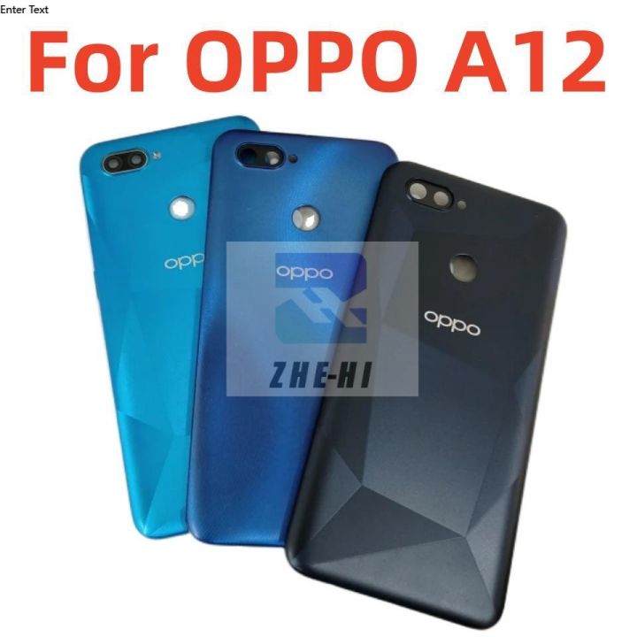 Shipping from Manila For OPPO A12 Back battery cover Rear Door Housing ...