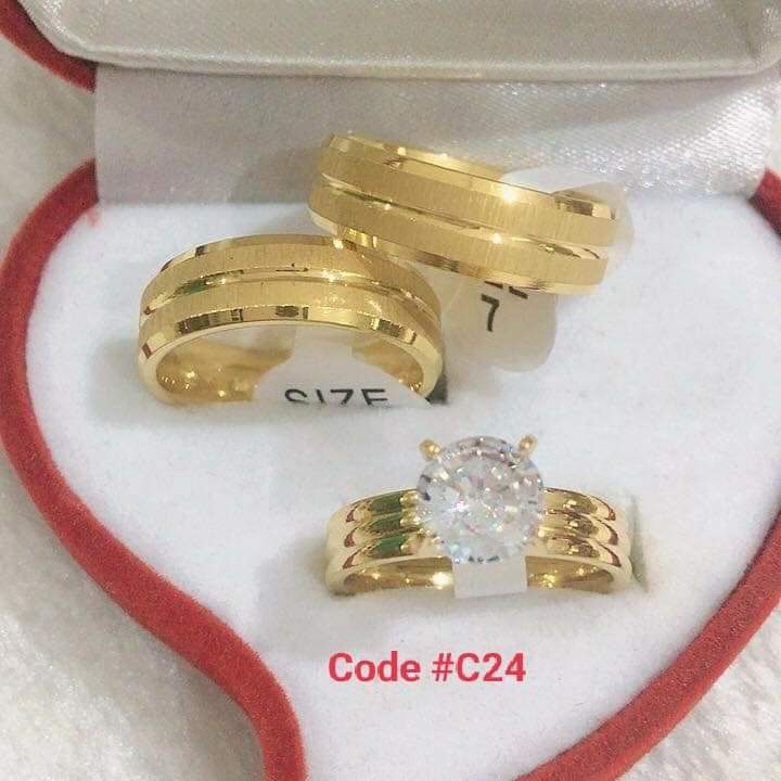 (203) PURE REAL 18K SAUDI GOLD COUPLE RINGS OR WEDDING RINGS LIFETIME ...
