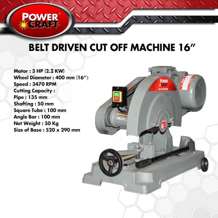 PowerCraft - 16" Belt Driven Cut Off Machine | Lazada PH