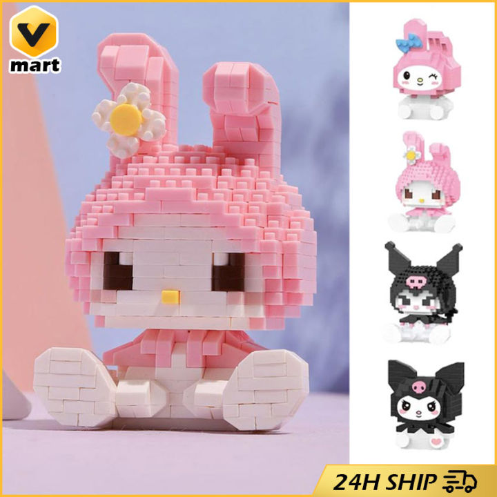 Building Block Assembled Toys Decorative Ornament Sanrio Anime Figure ...