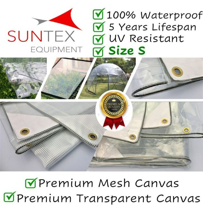Size S Premium Super A Mesh or Transparent PVC Tarpaulin Nylon Semi ...