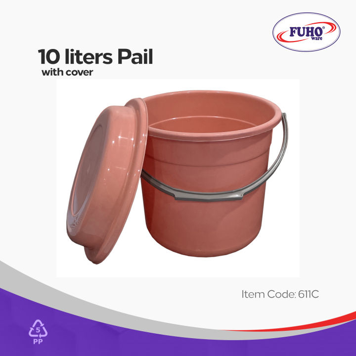 Fuho 2.5 Gallons 9 Liters Pail / Timba / Laundry and Bathroom Bucket ...