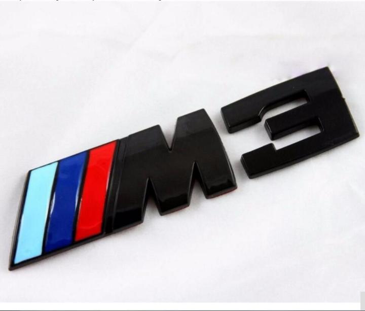 M3 Motorsport Metal Logo Car Sticker Rear Trunk Emblem Grill Badge For ...
