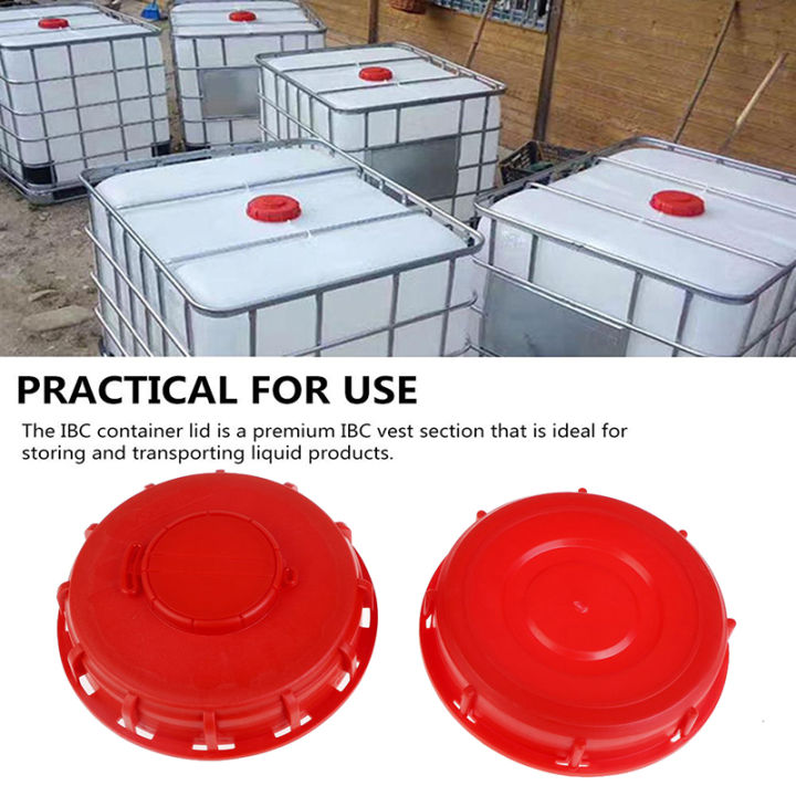 Red IBC Lid Water Liquid Storage IBC Tank Fitting Plastic Cover Cap ...
