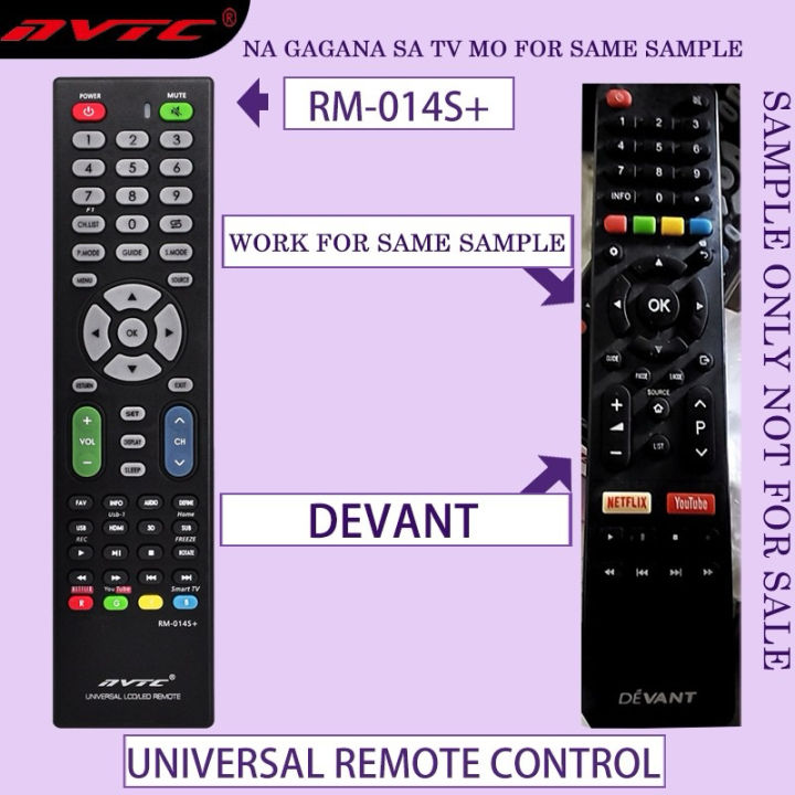 Remote Control for DEVANT Universal Smart tv Remote Na Gagana Sa Tv Mo ...