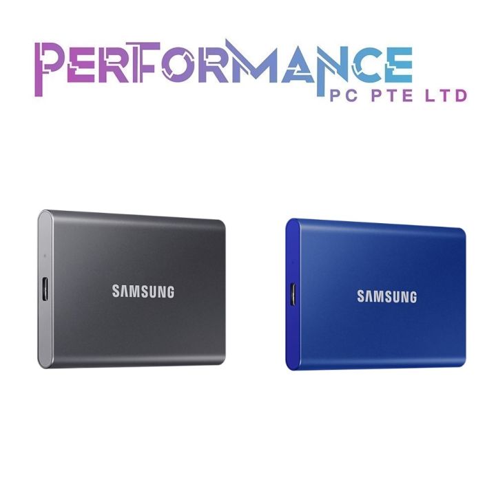 SAMSUNG Portable SSD T7 T 7 500GB/1TB/2TB/4TB (Titan Gray/Indigo Blue ...