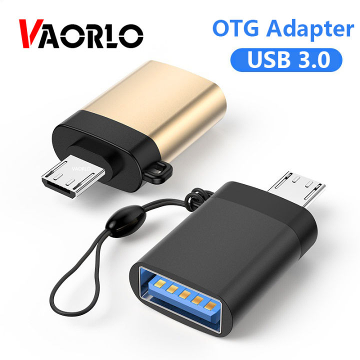 VAORLO Mini OTG Adapter For Micro and Type-C USB 3.0 High Speed ...