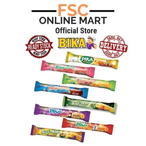 [FSC] Bika Bagi-Bagi/Pika Corn Stick 11gm x 40 pieces (8 Flavor) | Lazada