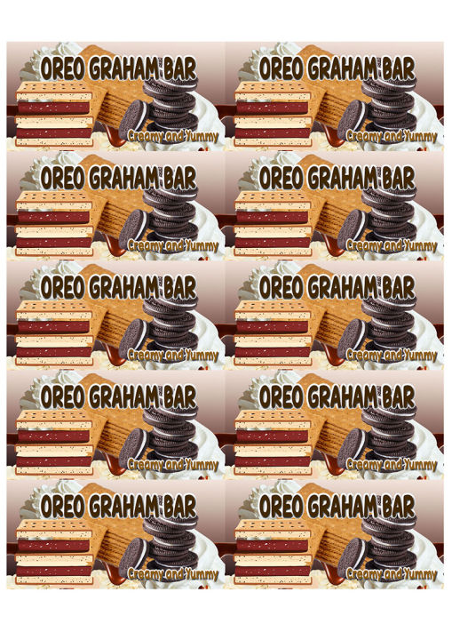 READY TO USE STICKER LABELS FOR OREO GRAHAM | Lazada PH