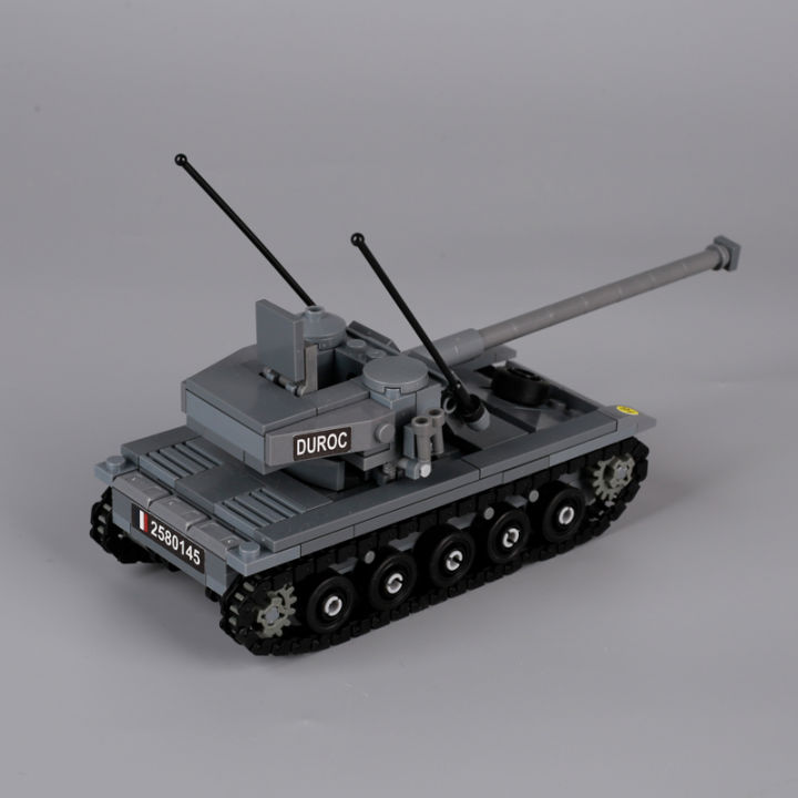 MOC World War II military French soldier Amx13 light tank vehicle ...