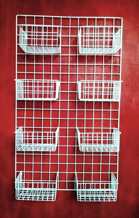 8 INCHES OPEN END WIRE MESH BASKET ORGANIZER (SMALL) - BIG WIRE!!! - 1 ...