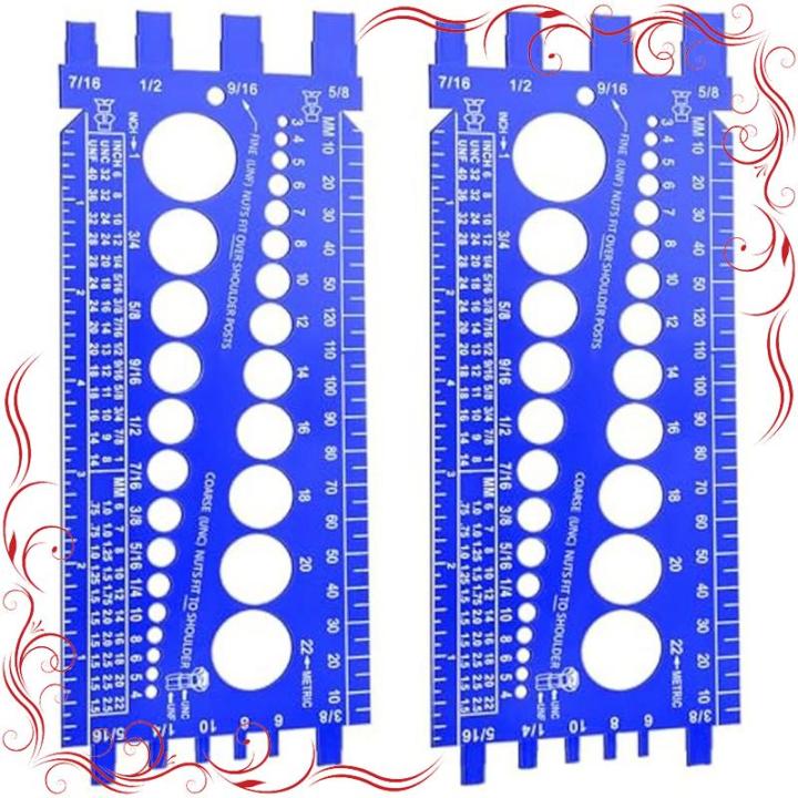 Nut Bolt Thread Gauge Checker Bolt Size and Thread Gauge Bolt Nut ...