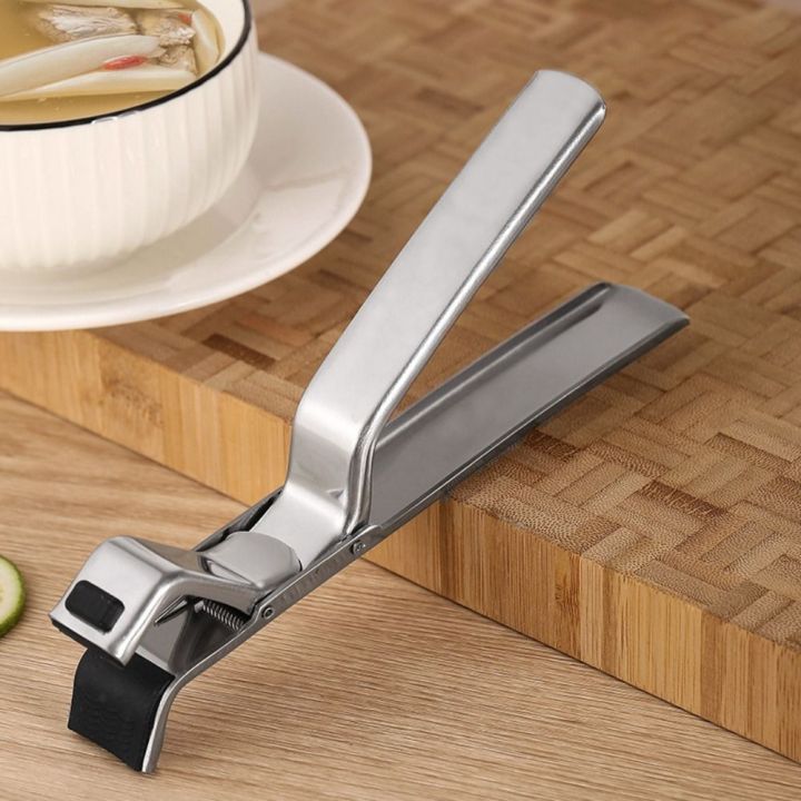 PTPT Stainless Steel Pizza Pan Gripper Organizer Heavy Duty Bowl Clip ...