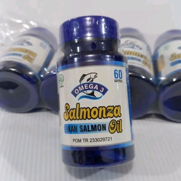 Minyak Ikan Salmon plus Omega 3 Salmonza isi 60 kapsul Nutrisi penambah ...