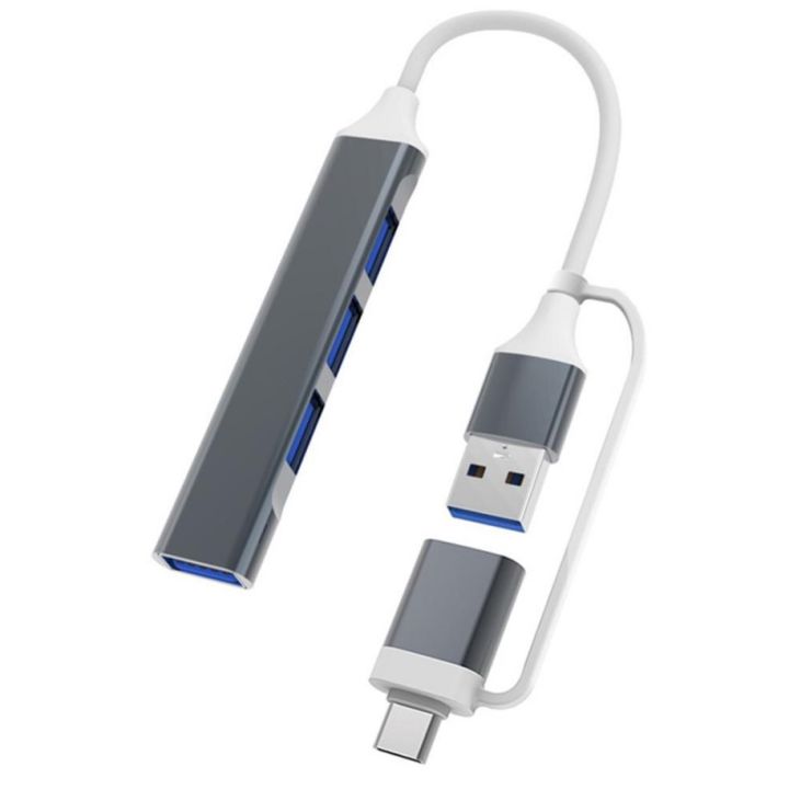 USB/Type-C/2in1 To 4 Usb Hub Expander Ultra-Thin USB 3.0 Hub 4 Ports ...