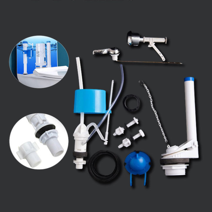Toilet Water Tank Fittings Lever Flush/Single Push Toilet Flush Set ...