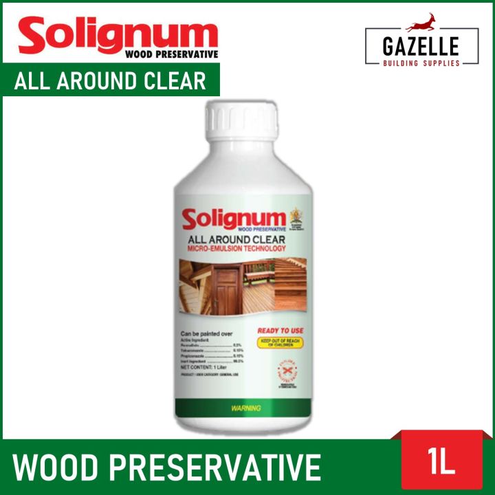 Solignum Wood Preservative All Around Clear 1L 4L w/ Micro Emulsion ...