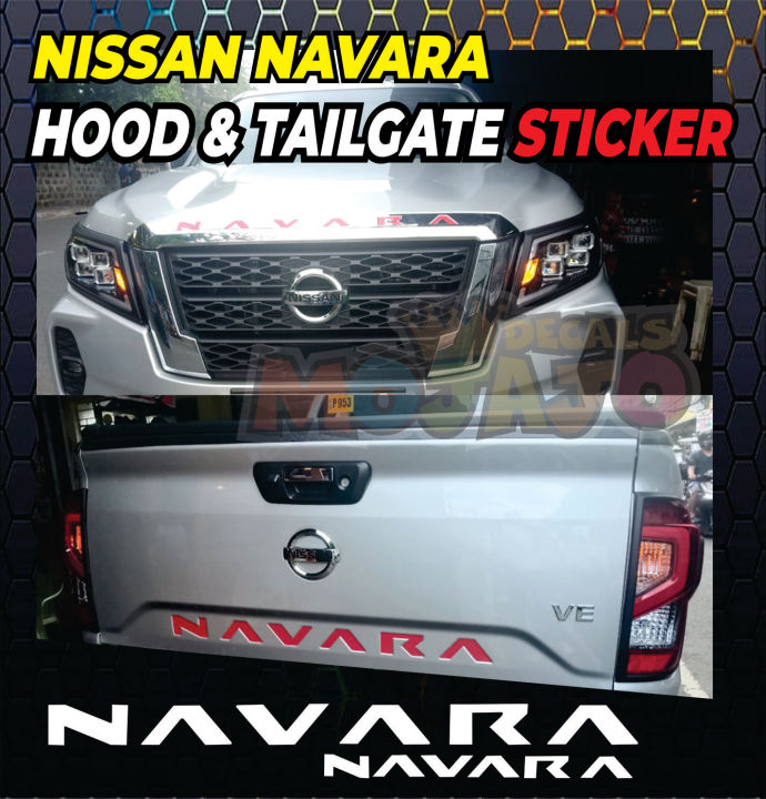 Nissan Navara Hood & Tailgate STICKER | Lazada PH