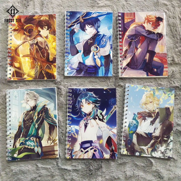 Genshin Impact Notebook Zhongli Xiao Kaveh Wanderer Childe Alhaitham ...