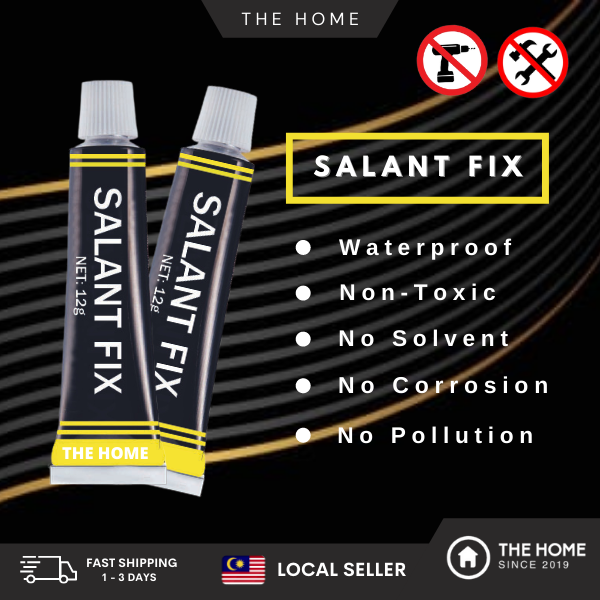THE HOME SALANT FIX 12 gram Polymer Metal Adhesive Sealing Glue Free Nail Super Strong with ...