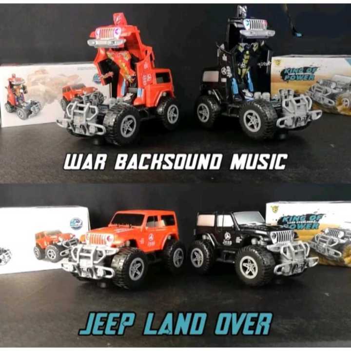 MOBIL MOBILAN ROBOT TRANSFORMERS JEEP OFFROAD | Lazada Indonesia