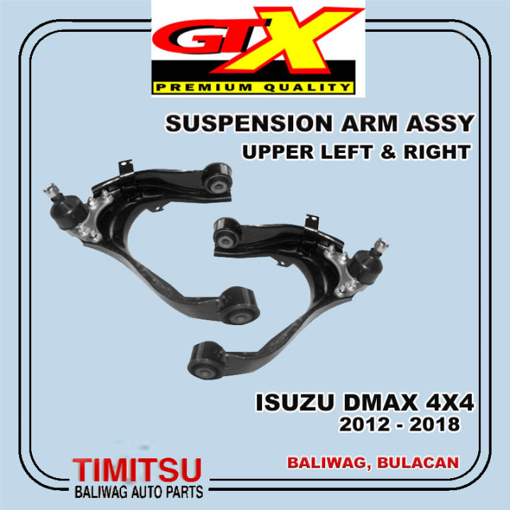 SUSPENSION ARM ASSEMBLY UPPER SET ISUZU DMAX 4X4 2012 - 2018 GTX PART ...