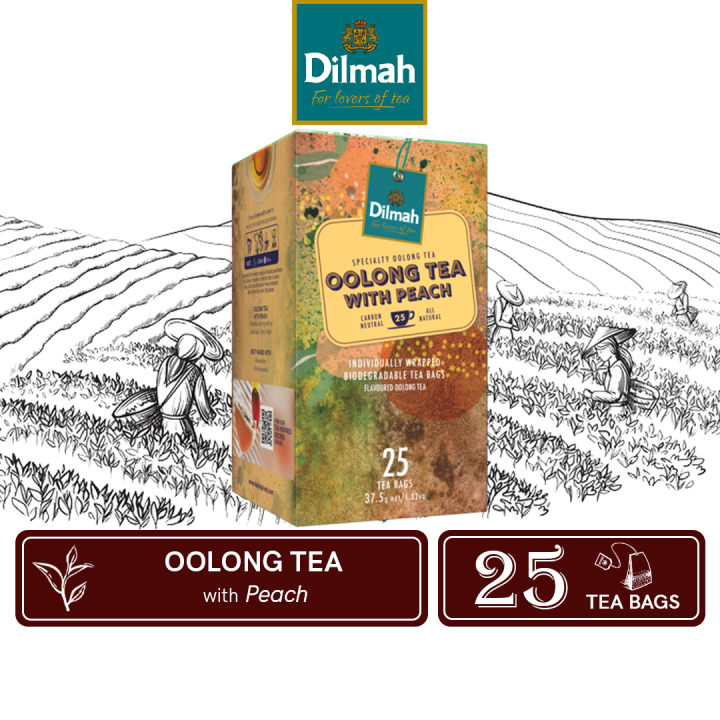 Dilmah Cafe Range Oolong Tea with Peach in Paper Envelope and ...