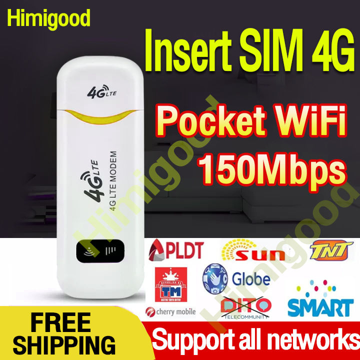 4G SIM WiFi Router Pocket wifi SMART GLOBE SIM dongle Mobile Portable ...