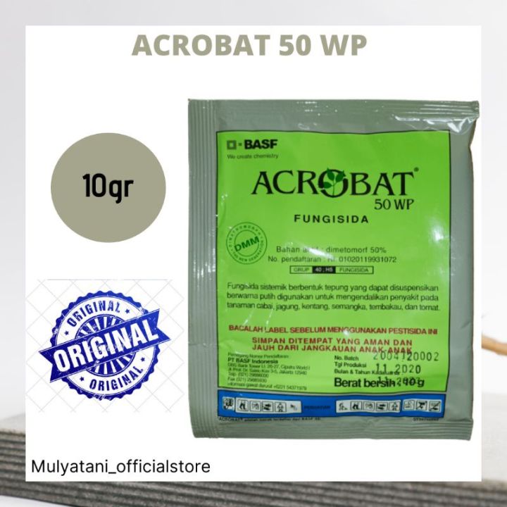 Acrobat 50 wp Obat Fungisida acrobat untuk cabe cair 10 Gram | Lazada ...