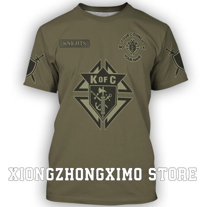 Knights Of Columbus 3D Clothings Custom Council T shirt | Lazada PH